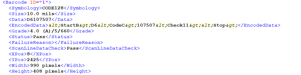 How to identify what light and aperture size was used when a barcode ...