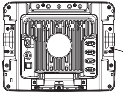 Where is the UPS disconnect switch on a Thor VM1, VM2 or VM3?