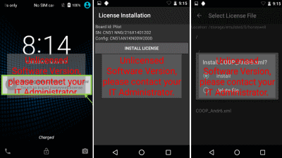 How to license a CN51 Android 6