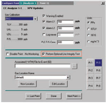 How to set up and test the Line Integrity Option in a Vertex Gas Detector.
