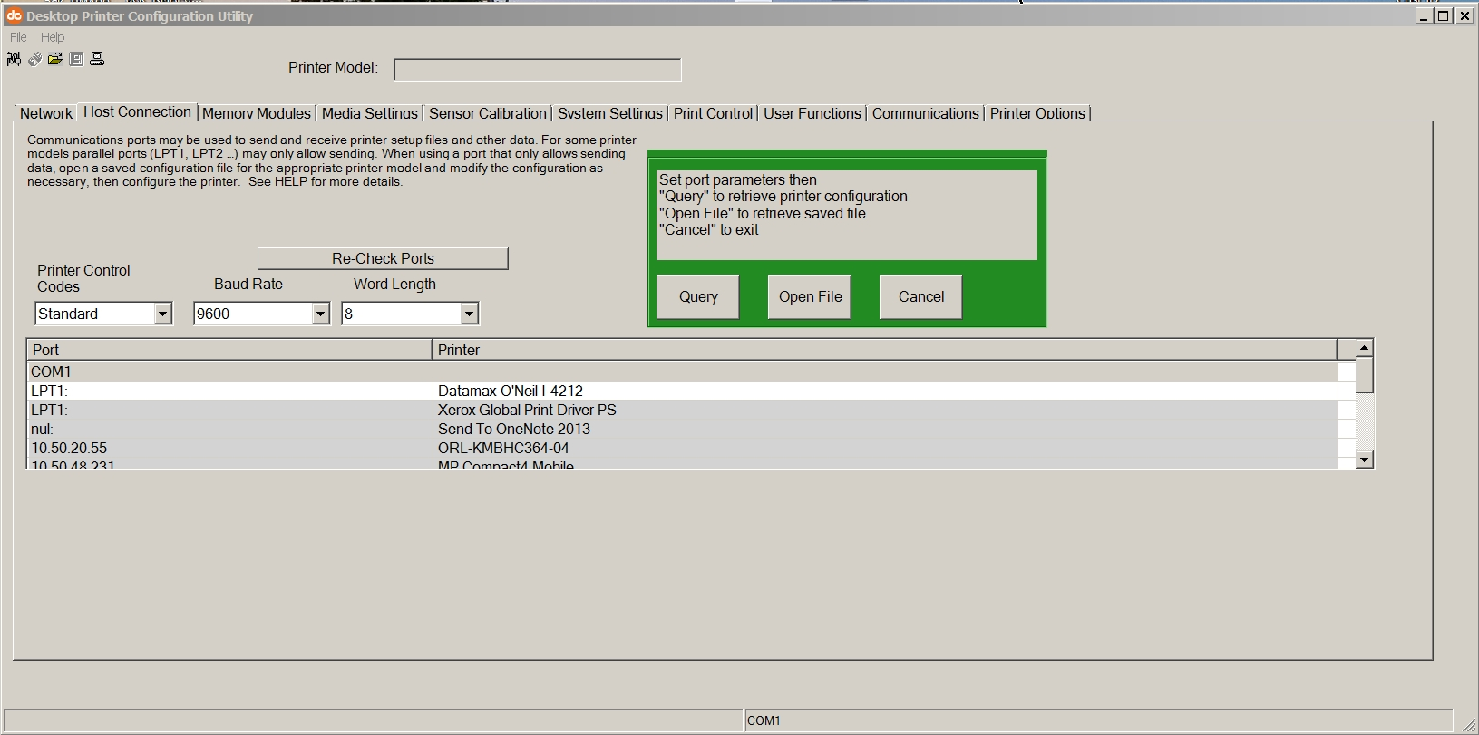 How to change factory default settings on Desktop printers