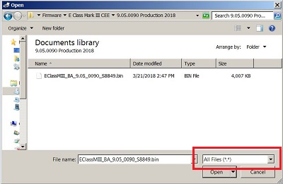 E Class Mark III Basic / Advanced (No Display) - How to update the firmware