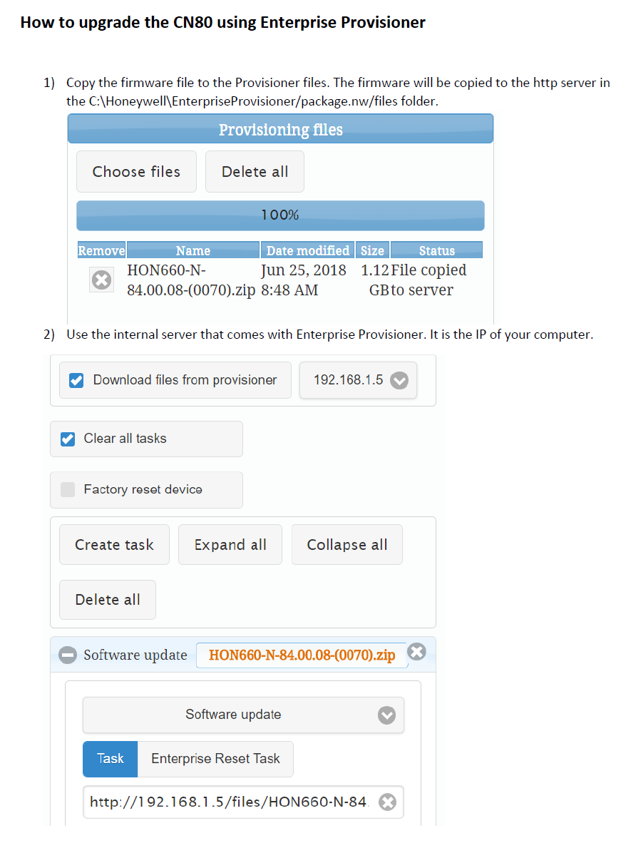 CN80 - upgrade with Staging Hub