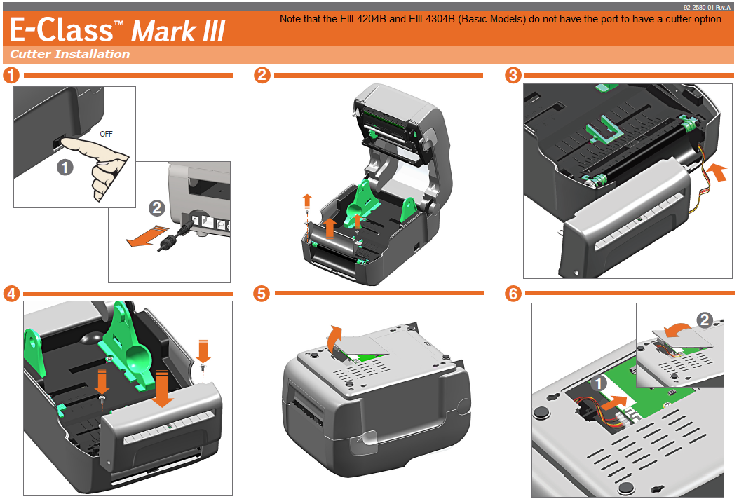 How To Install The Cutter Option On A Datamax-O’Neil E-Class Mark III Printer