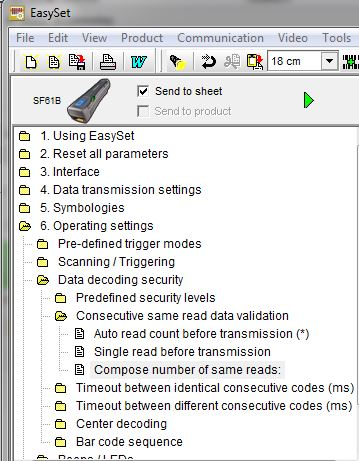 How to force the scanner to read the barcode multiple times before ...