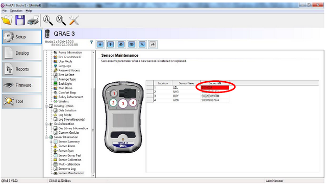 QRAE 3: What is the correct procedure for adding a sensor?