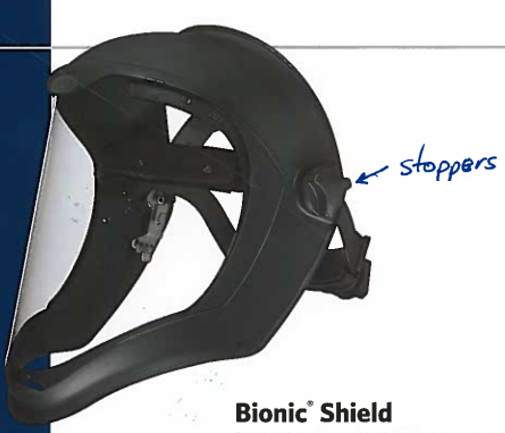 Are the stoppers for the Bionic faceshield sold as a replacement?