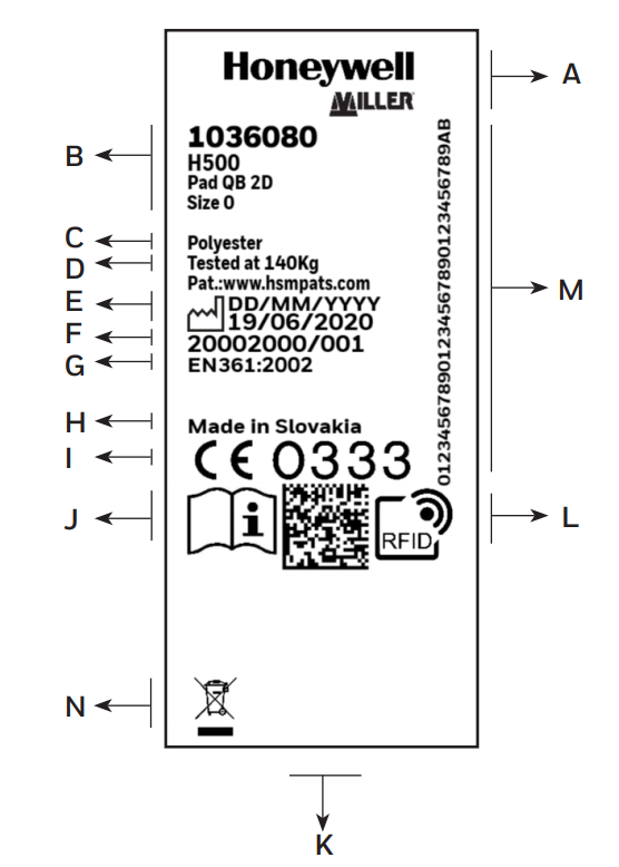 Does the H500 Harness come with an RFID Tag?