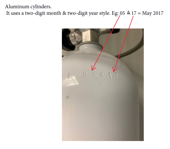 SCBA Date of Manufacture Identification
