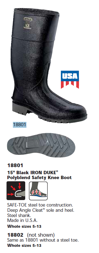 18801 Iron Duke PVC Servus Boot