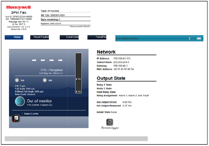 How to configure the SPM Flex network setting in order to to view through the Web Server page?